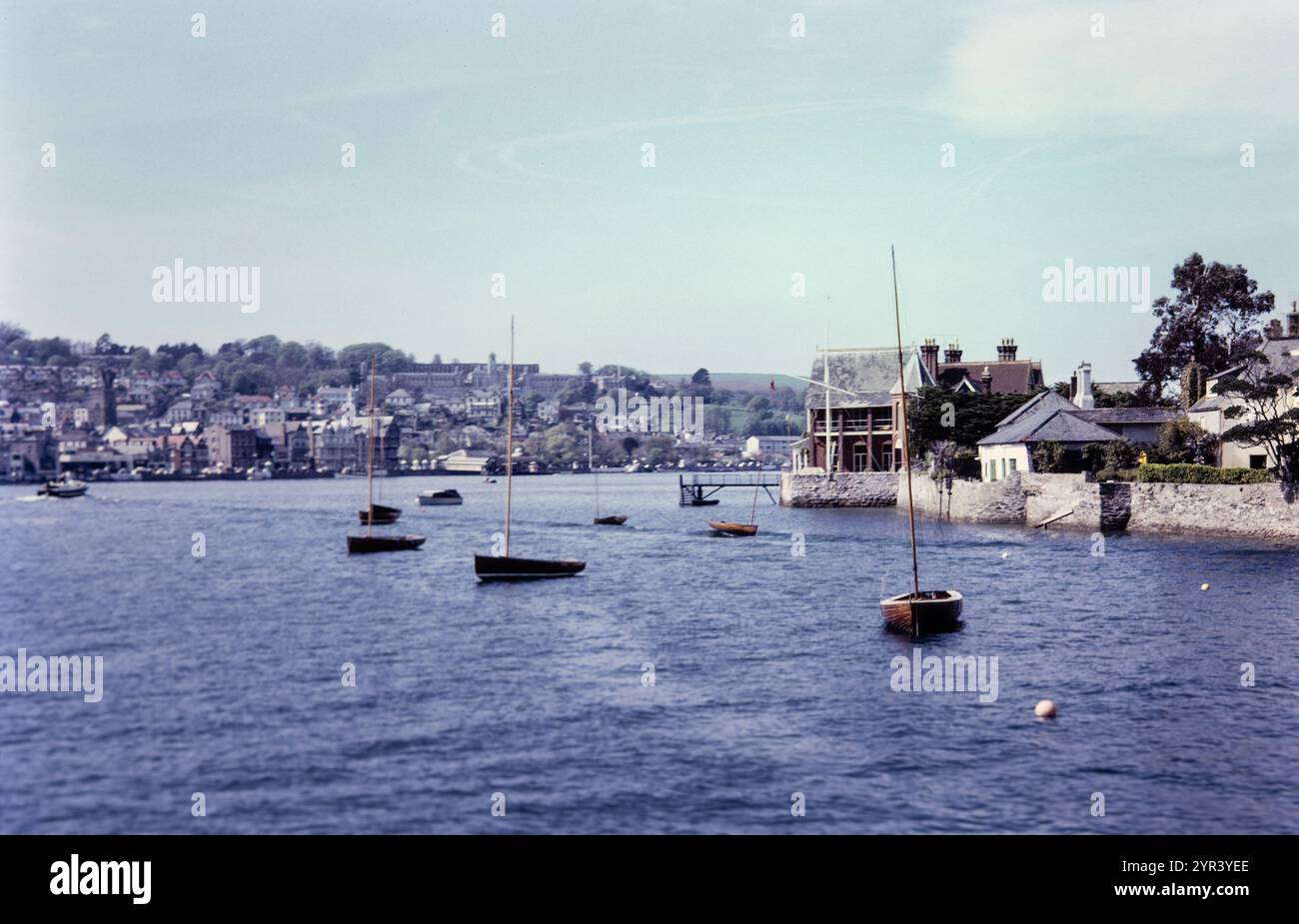 Historical photo of River Dart view looking towards Britannia Royal ...