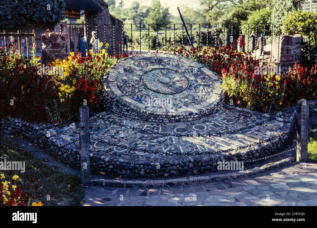 Sonte mosaic with Welcome to Cockington at Cockington Forge in the ...