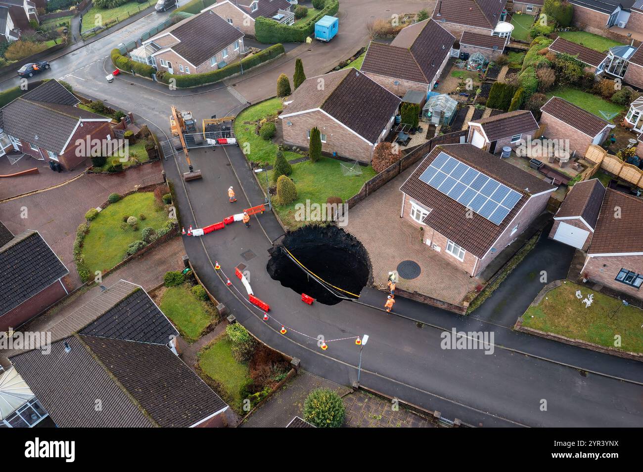 Large concrete crater in hi-res stock photography and images - Alamy