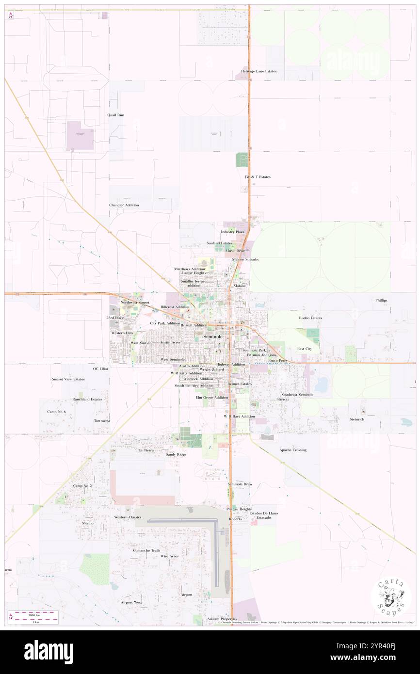Gaines county map hi-res stock photography and images - Alamy