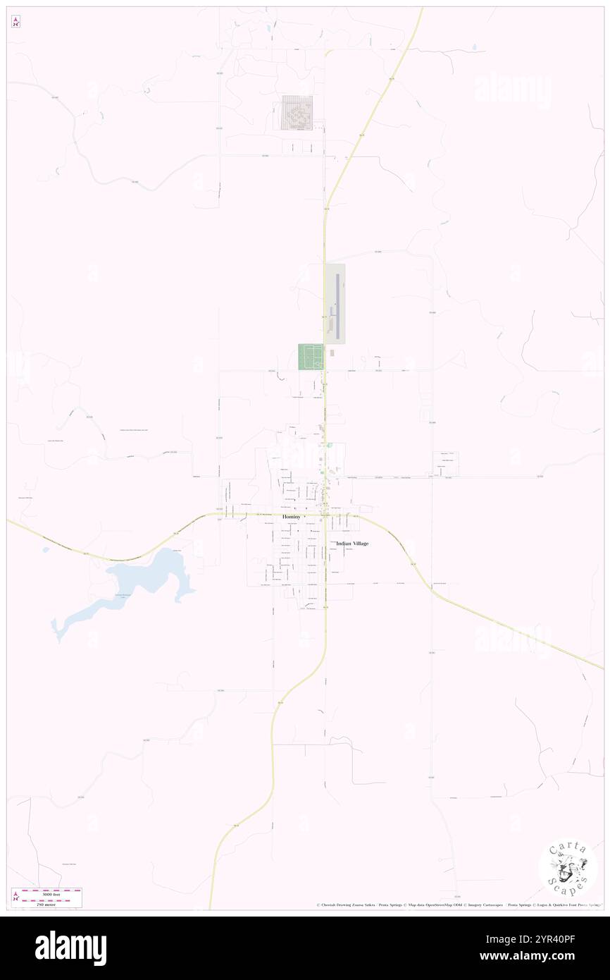 Hominy oklahoma map Cut Out Stock Images & Pictures - Alamy