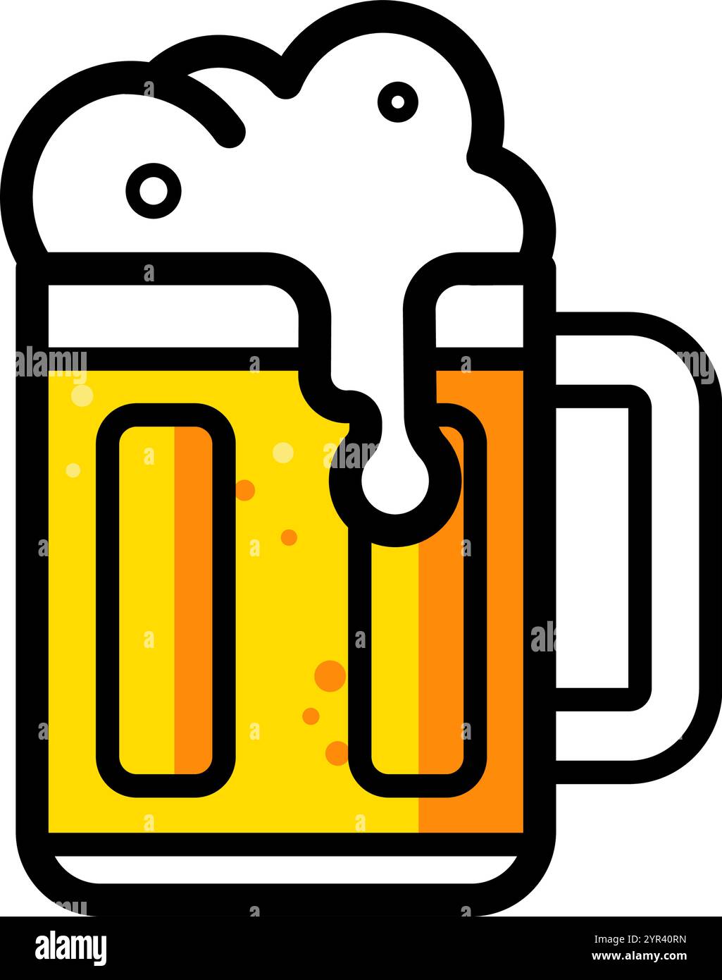 Empty beer glass vector Stock Vector Images - Alamy
