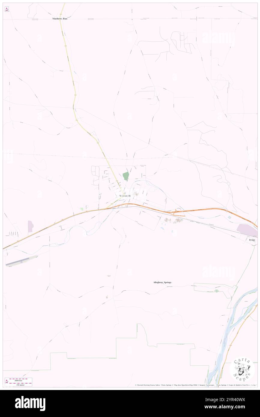 Youngsville pennsylvania map Cut Out Stock Images & Pictures - Alamy