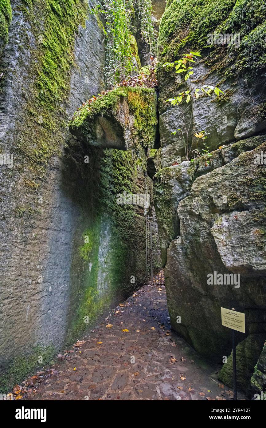 Sasso spicco (jetting out stone), La Verna Sanctuary, Tuscany, Italy ...
