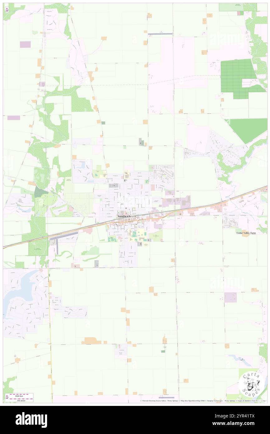 Sandwich illinois map Cut Out Stock Images & Pictures - Alamy