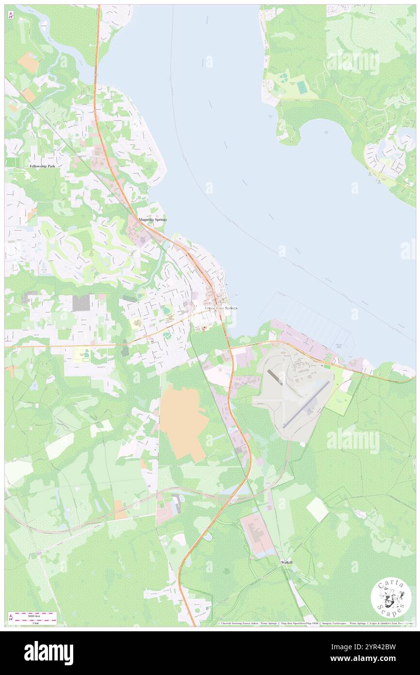 Map of green cove springs Cut Out Stock Images & Pictures - Alamy