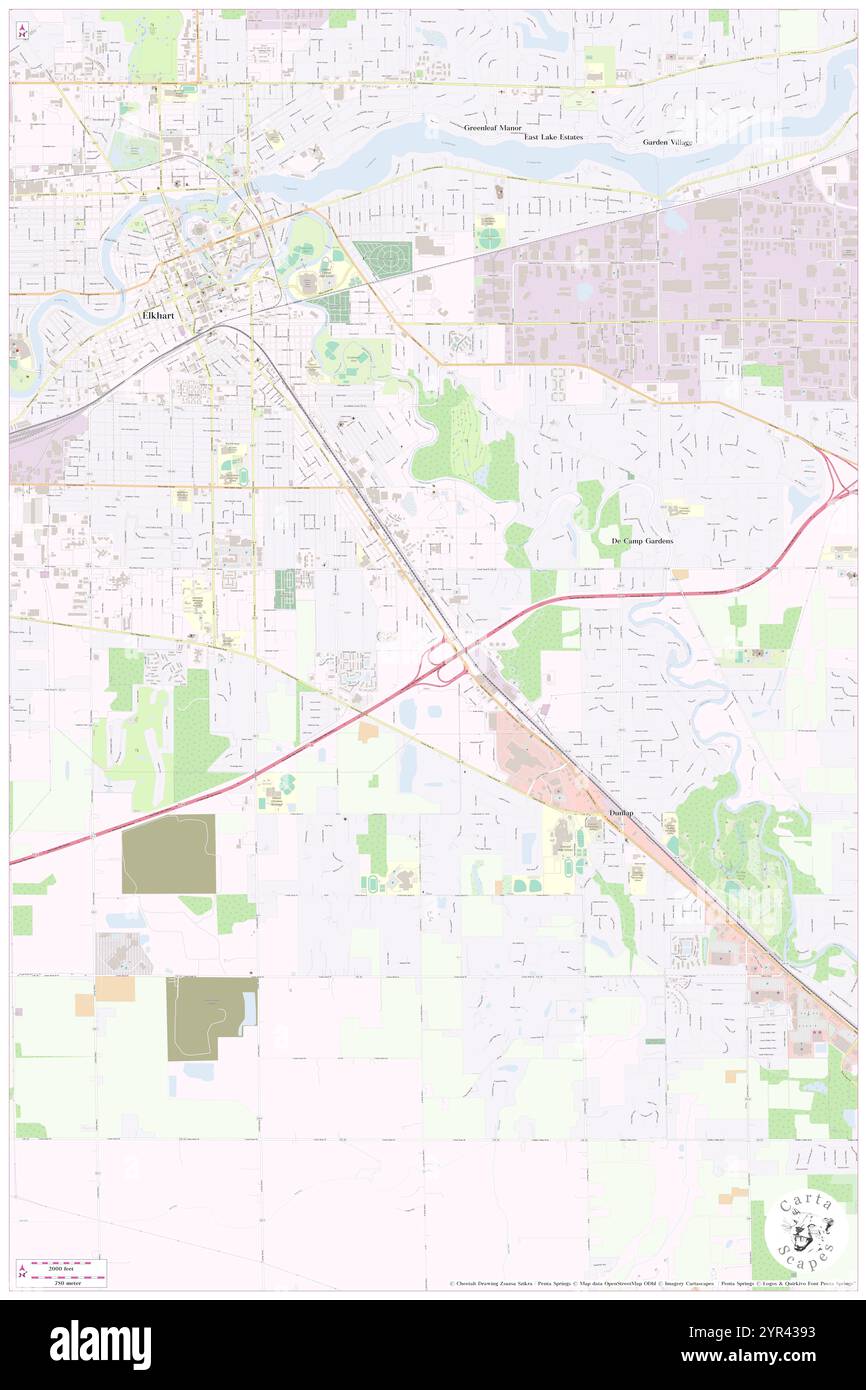 Township of Concord, Elkhart County, US, United States, Indiana, N 41 ...