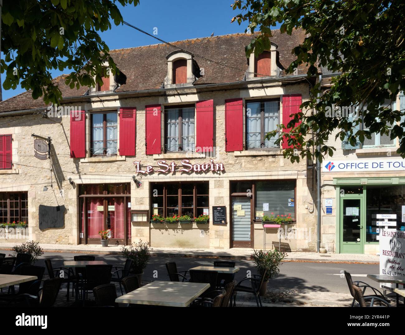 Saint savin landmarks hi-res stock photography and images - Alamy