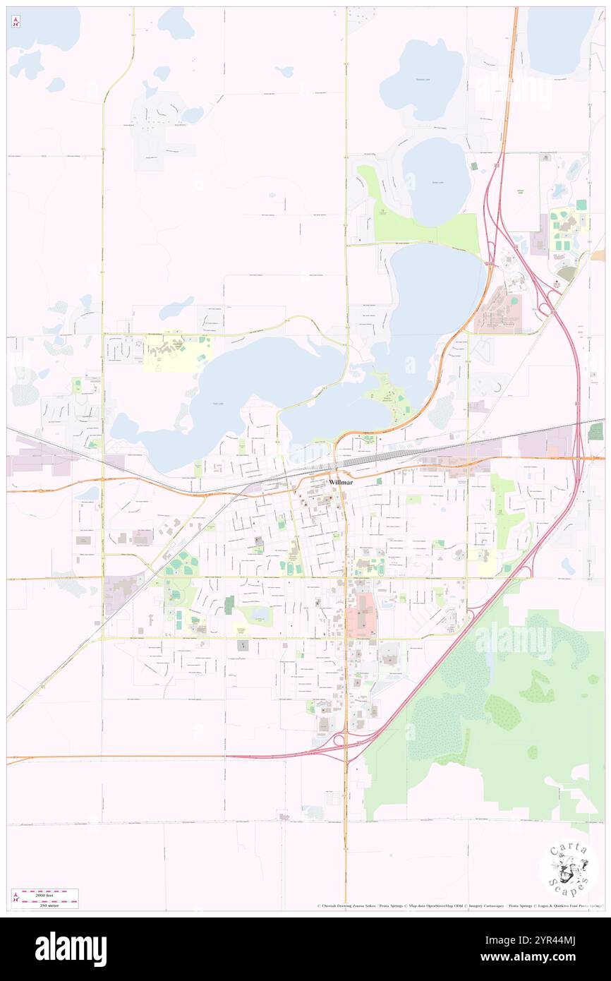 Willmar minnesota map Cut Out Stock Images & Pictures - Alamy