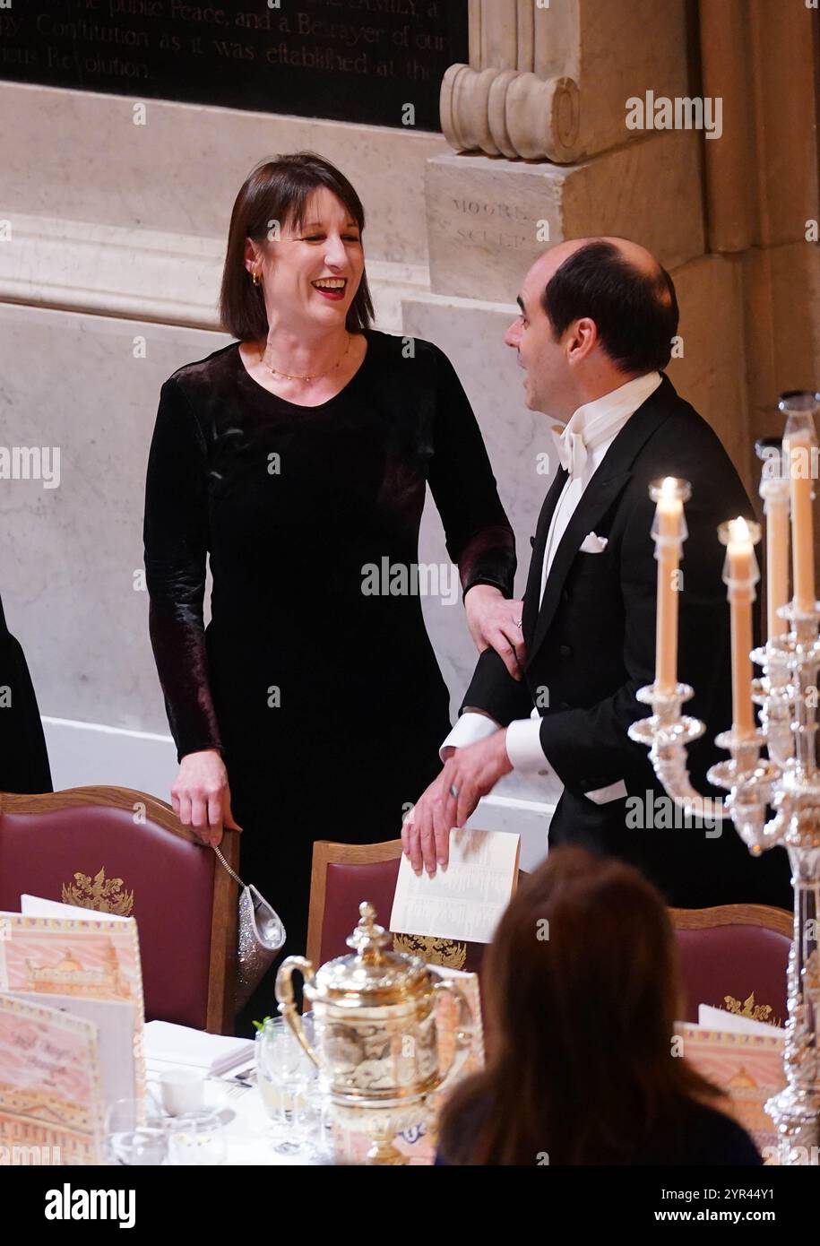 Chancellor of the Exchequer Rachel Reeves attending the annual Lord ...