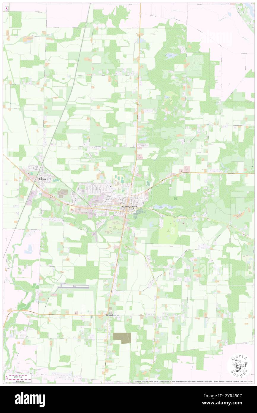 Map of mount gilead Cut Out Stock Images & Pictures - Alamy