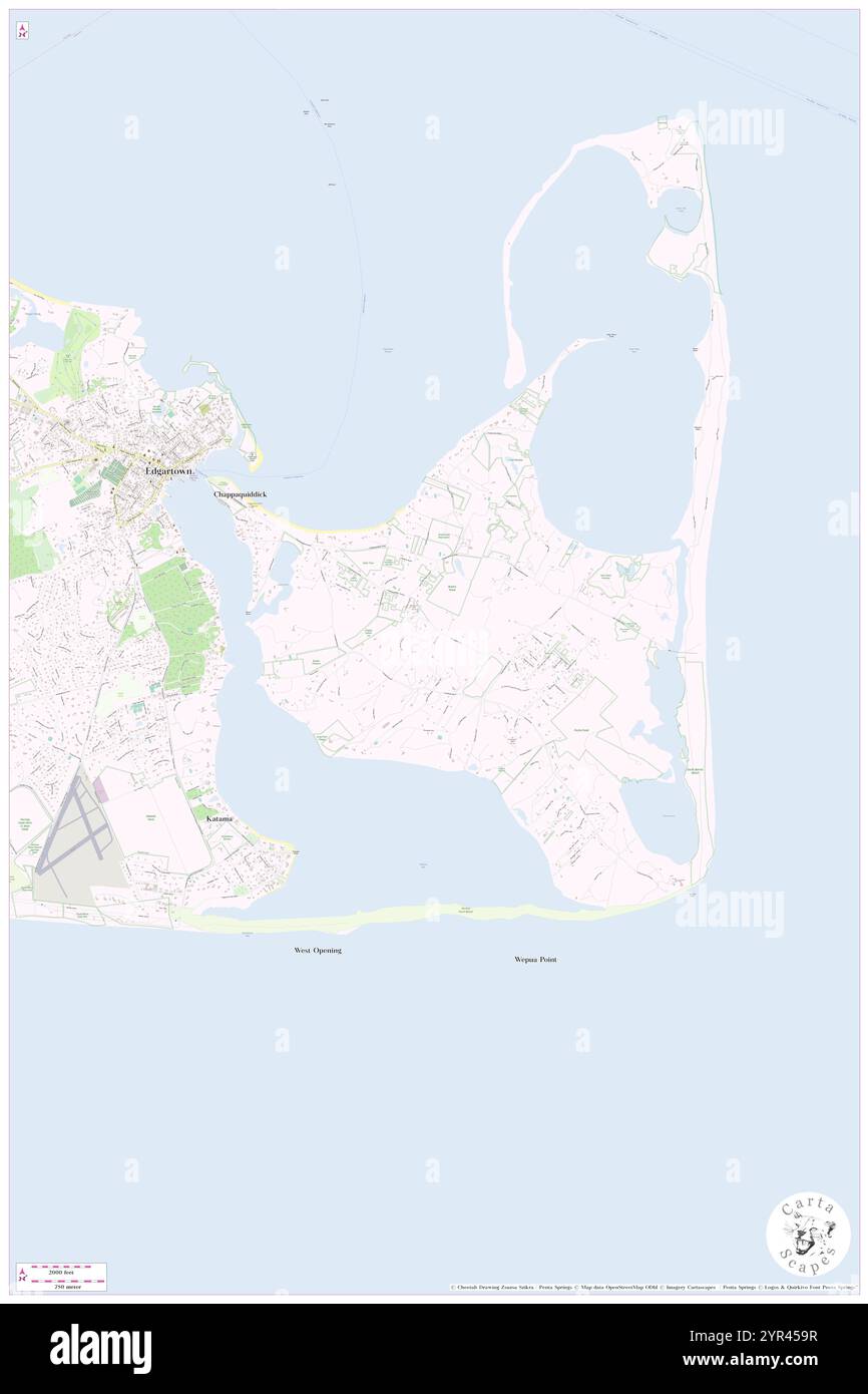 Edgartown map Cut Out Stock Images & Pictures - Alamy