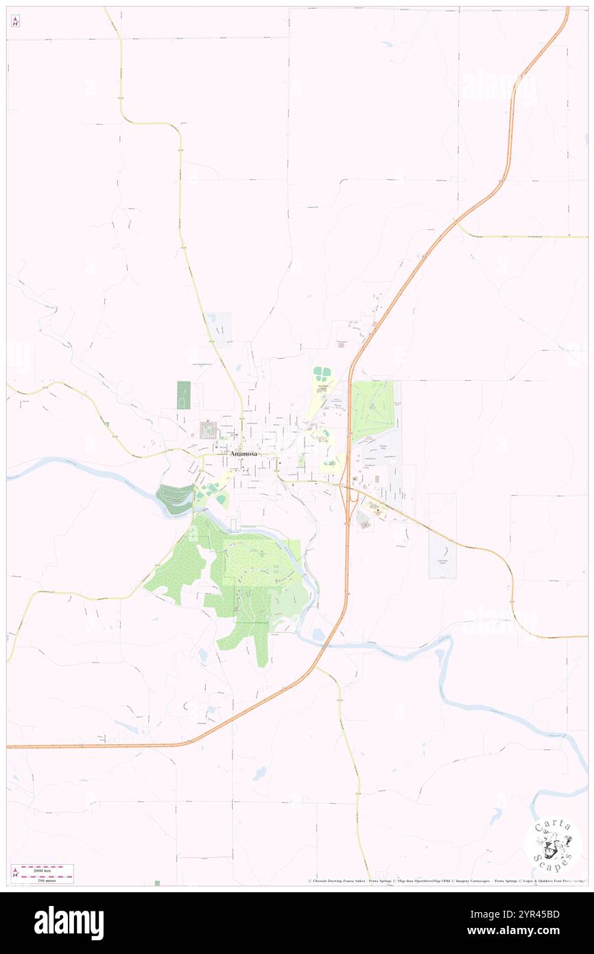 Anamosa iowa map Cut Out Stock Images & Pictures - Alamy