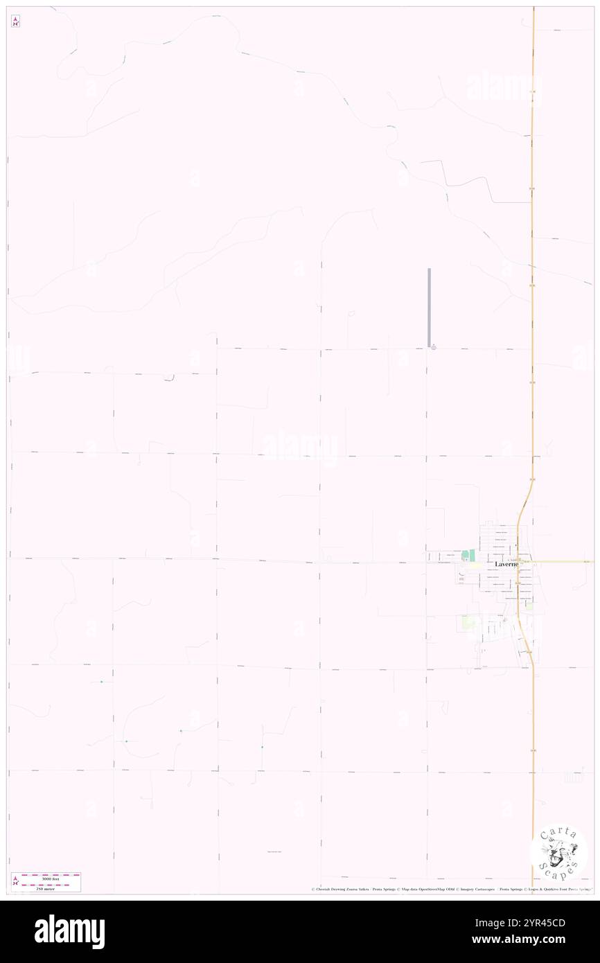 Map of laverne Cut Out Stock Images & Pictures - Alamy