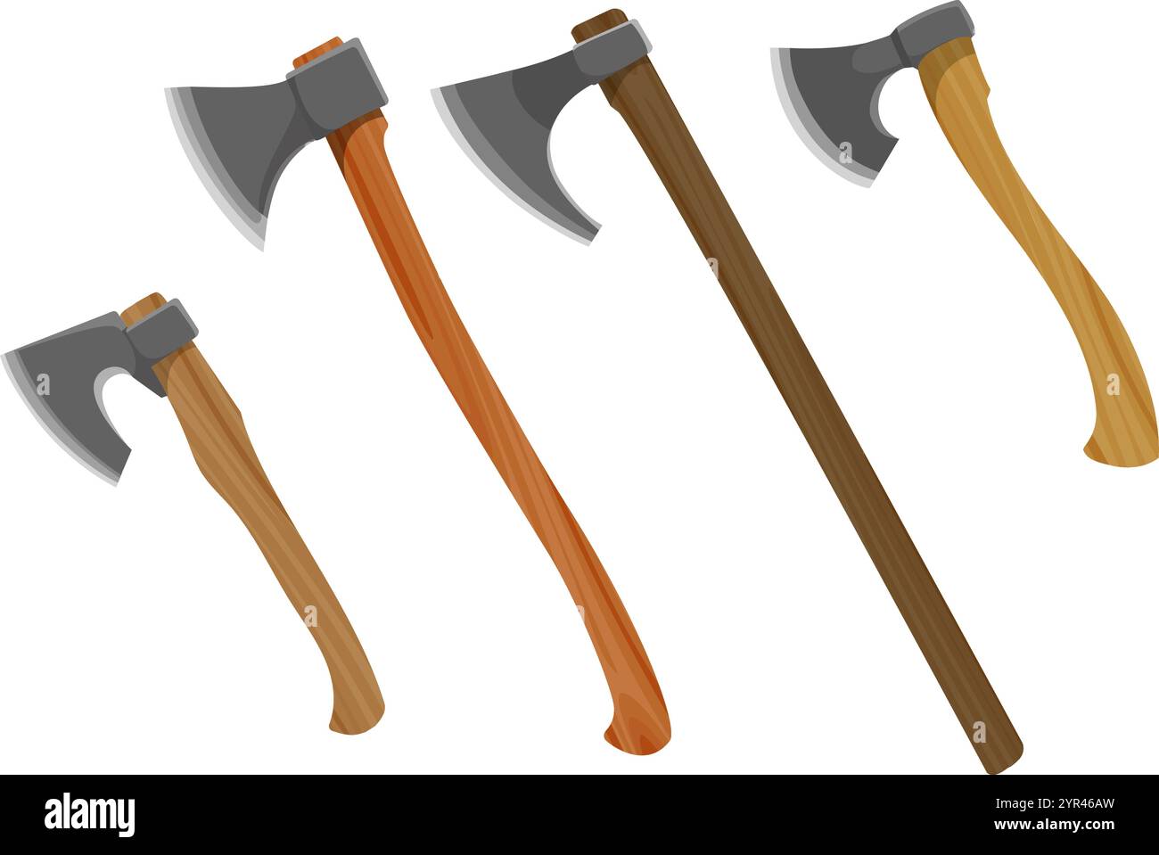 Cartoon lumberjacks axes Stock Vector Image & Art - Alamy