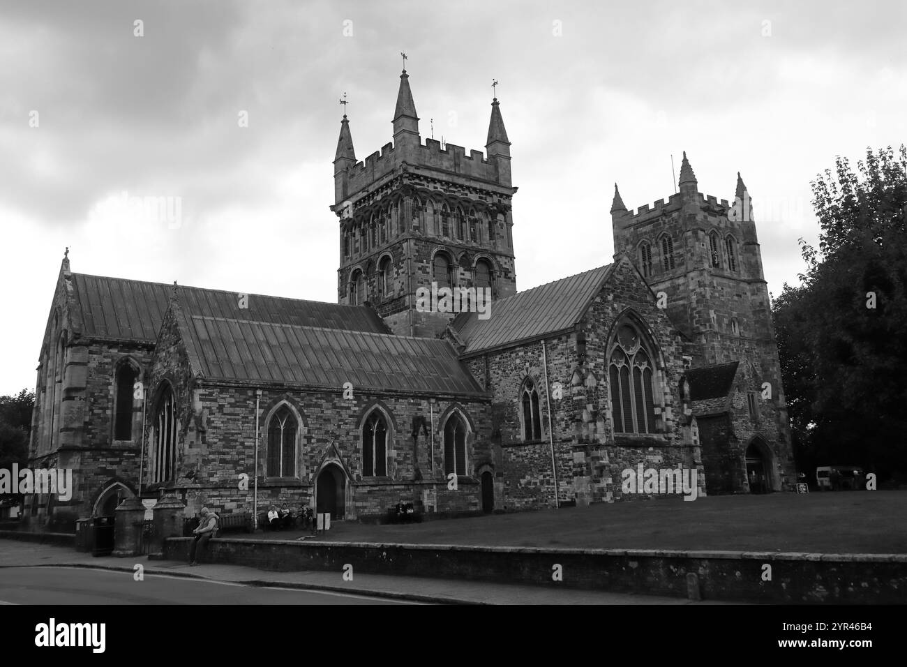 Wimborne Minster, Dorset, England. 4 October 2024. Wimborne Minster, a ...