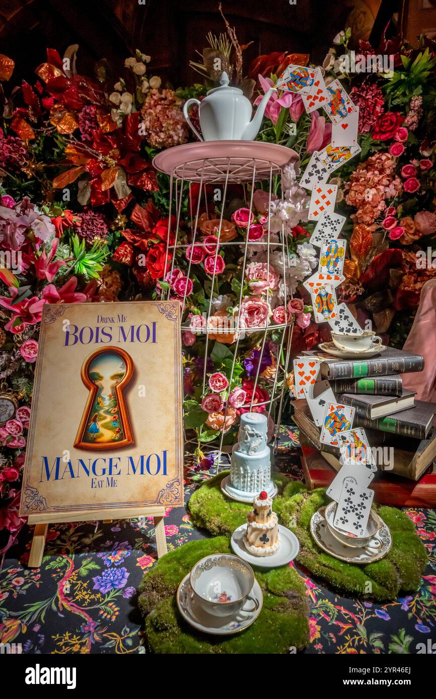 Maincy, France - 11 29 2024: Le Grand Noël. View of a fairy tale ...