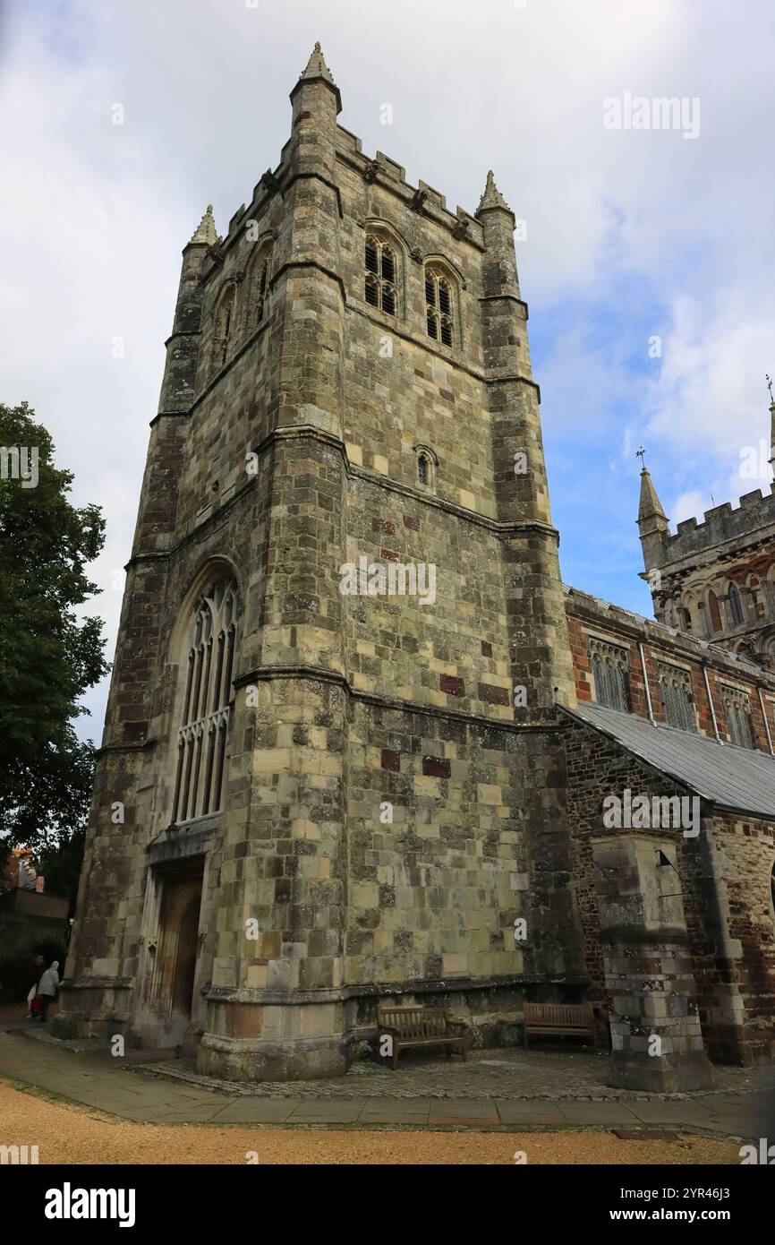 Wimborne Minster, Dorset, England. 4 October 2024. Wimborne Minster, a ...