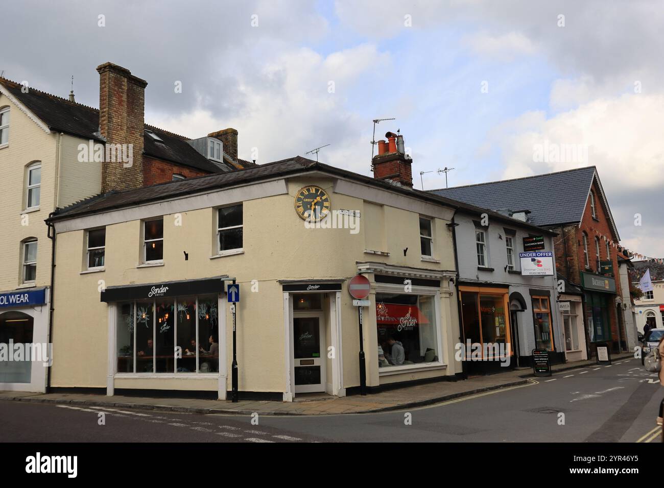 Wimborne Minster, Dorset, England. 4 October 2024. Colour view of the ...
