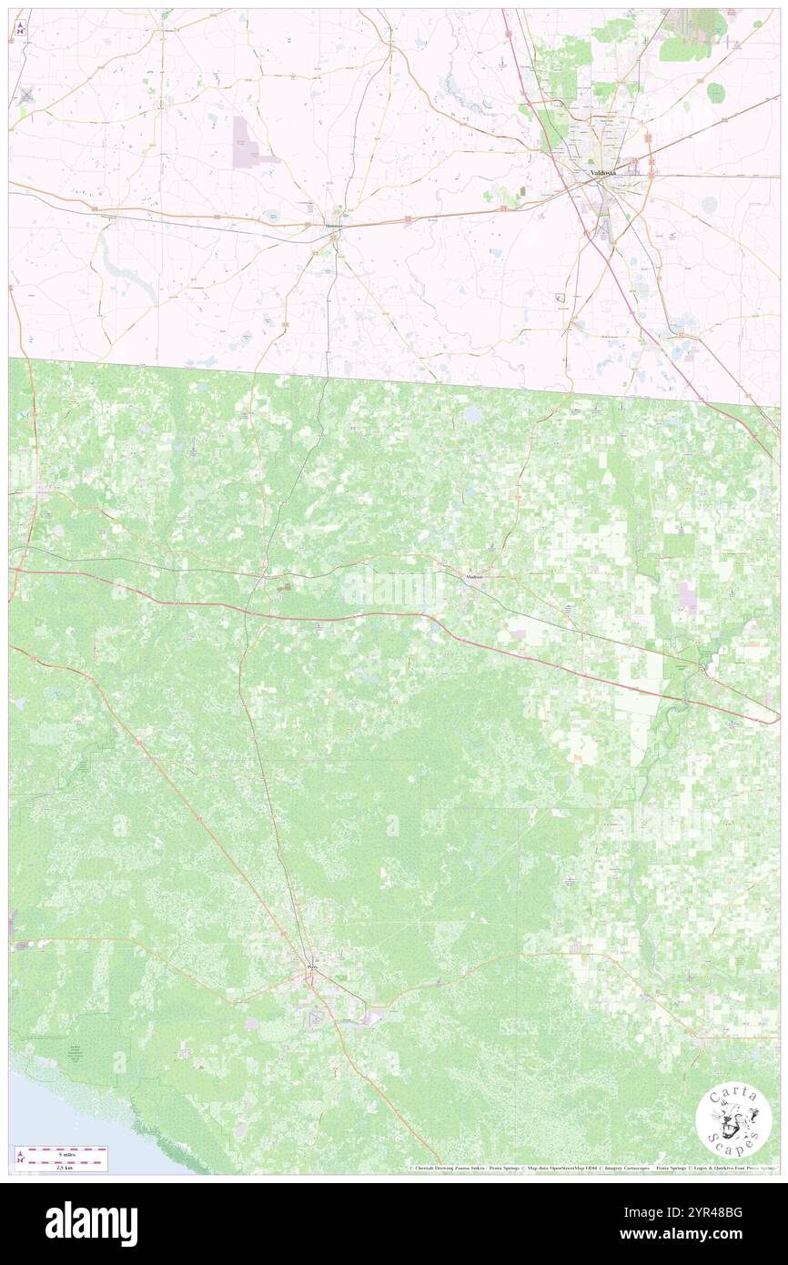 Madison florida map hi-res stock photography and images - Alamy