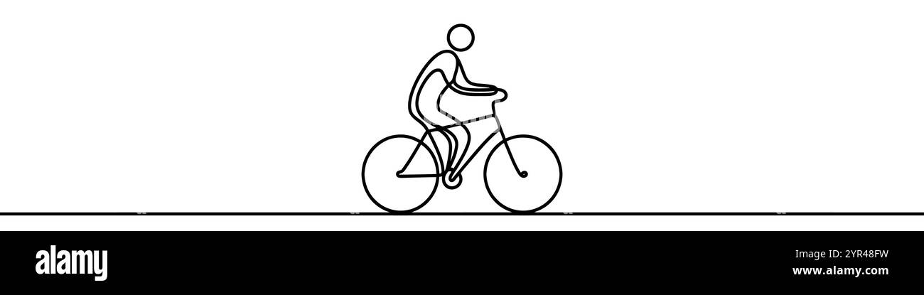 Minimalist vector illustration representing a bicycle standing on a ...