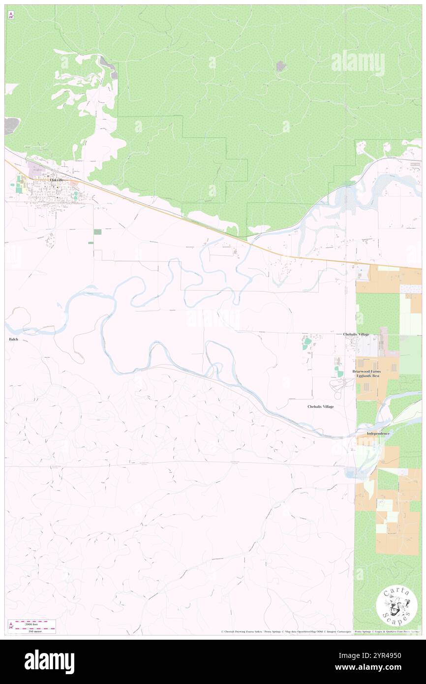 Map of chehalis Cut Out Stock Images & Pictures - Alamy