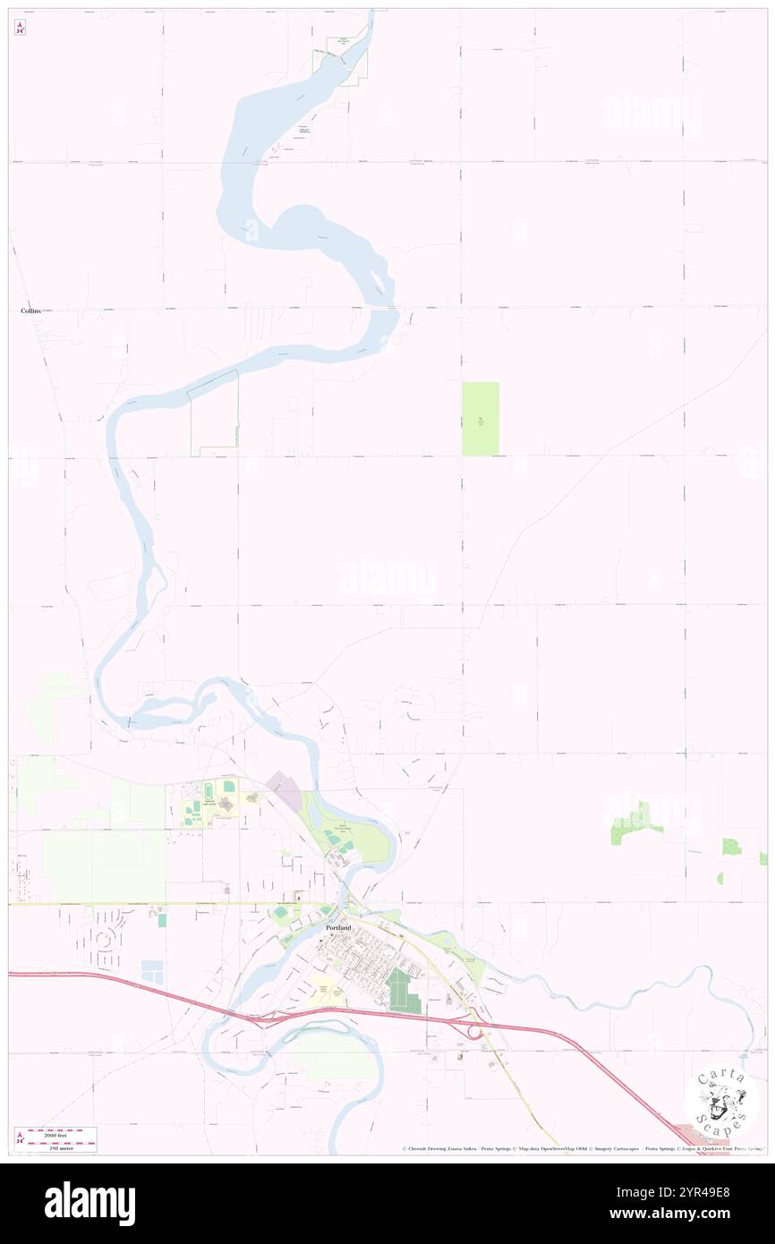 Map of portland michigan Cut Out Stock Images & Pictures - Alamy