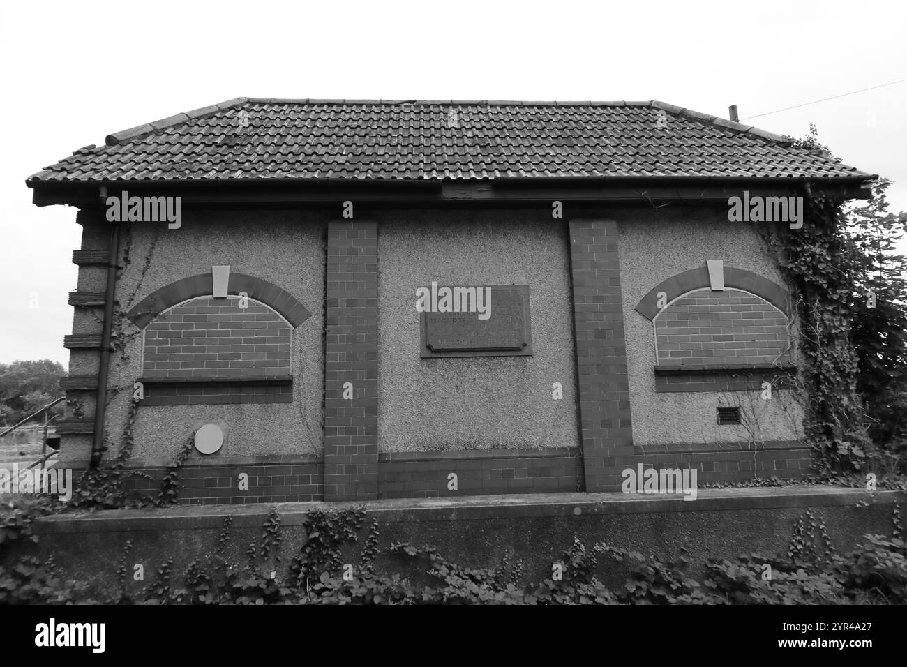 Fareham, Hampshire, England. 14 August 2024. Grayscale, monochrome ...