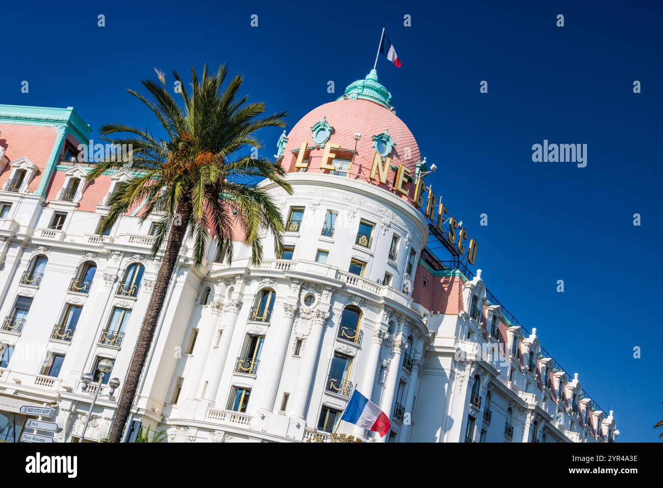 Iconic landmarks of Nice, France, Cote d'Azur, French Riviera Stock ...