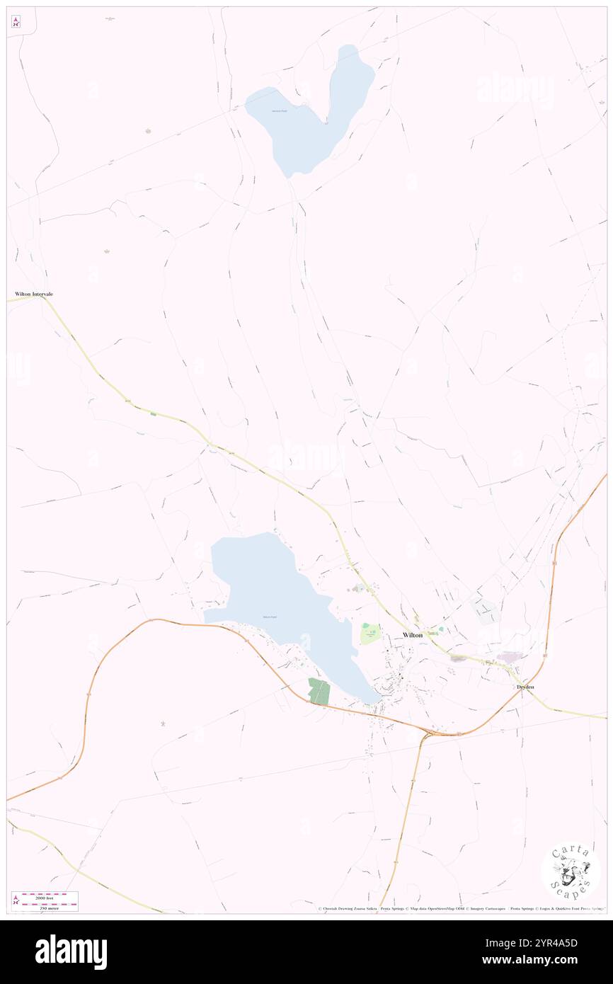 Wilton maine map Cut Out Stock Images & Pictures - Alamy