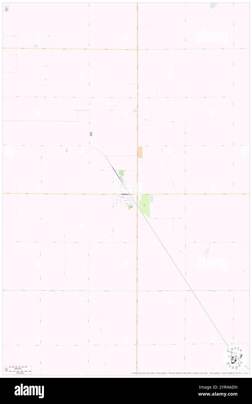 Map of mallard iowa Cut Out Stock Images & Pictures - Alamy