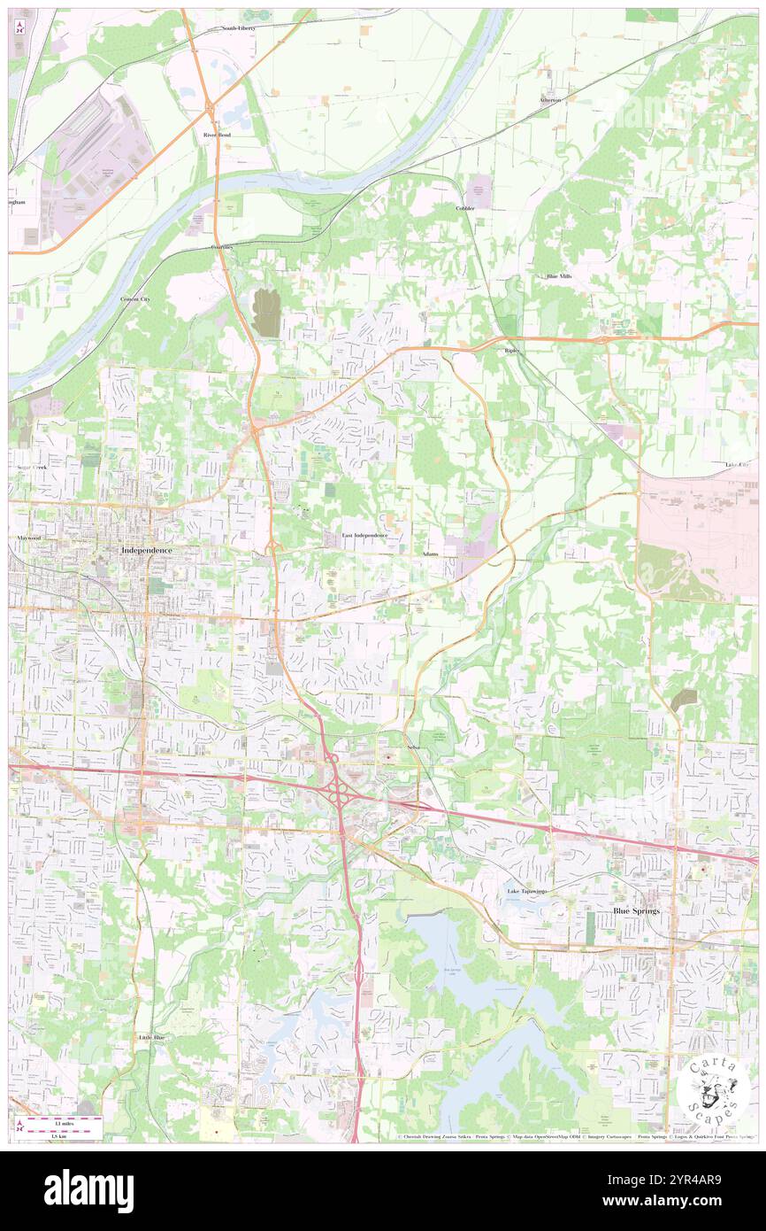Independence missouri map Cut Out Stock Images & Pictures - Alamy