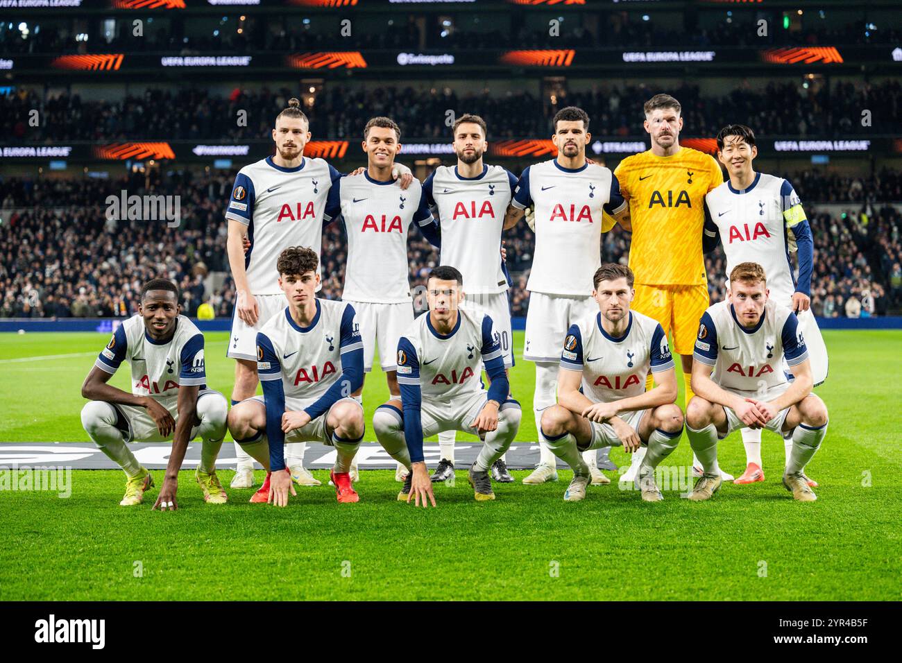 London, England. 28th, November 2024. The starting-11 of Tottenham ...