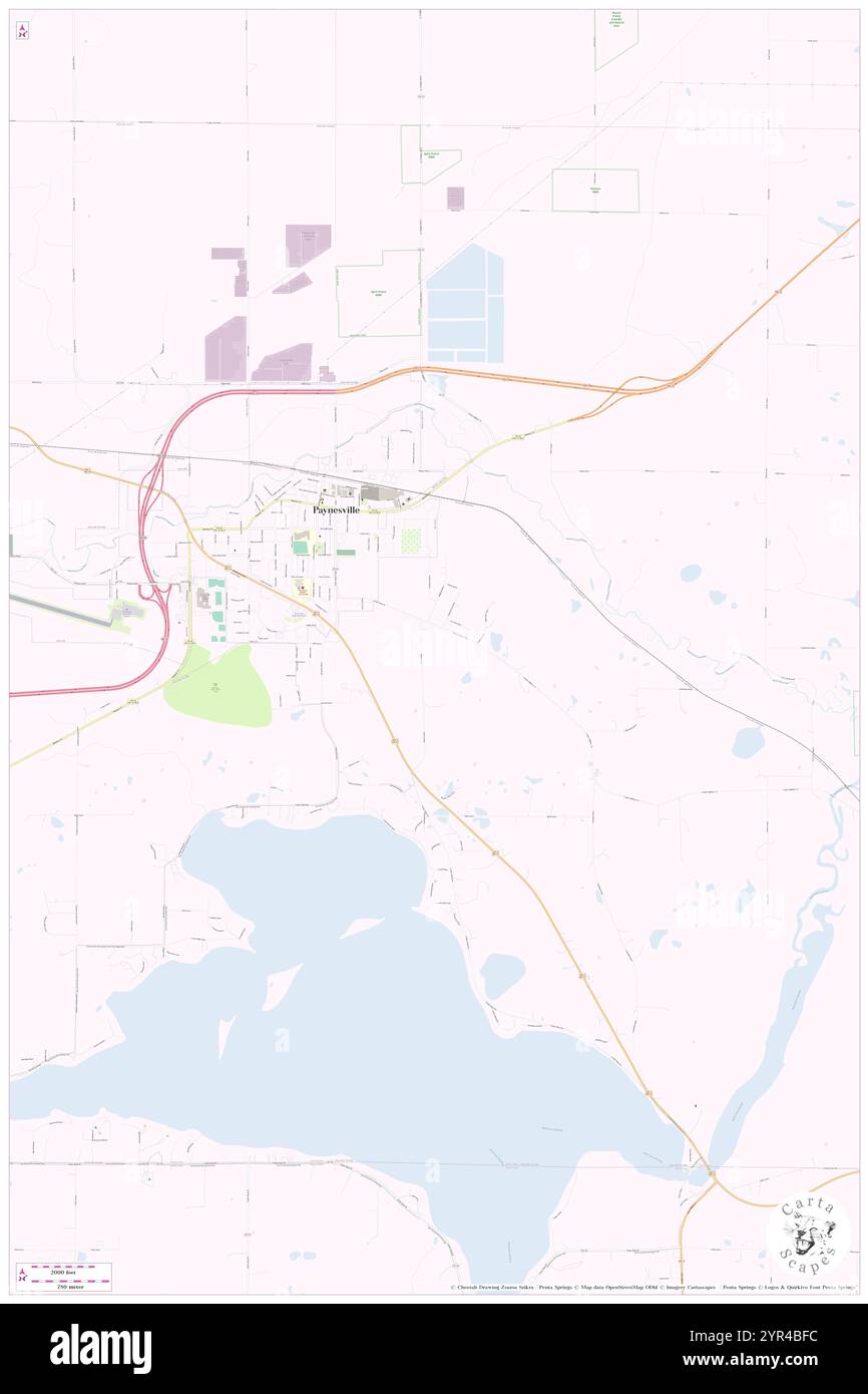 Paynesville minnesota map Cut Out Stock Images & Pictures - Alamy