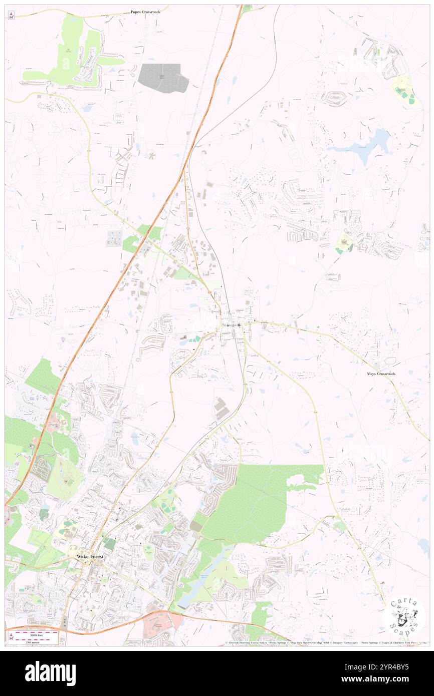 Youngsville map Cut Out Stock Images & Pictures - Alamy