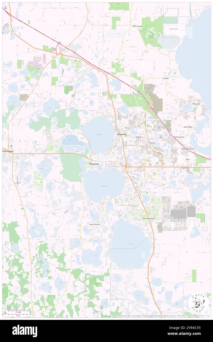 Clermont florida map Cut Out Stock Images & Pictures - Alamy