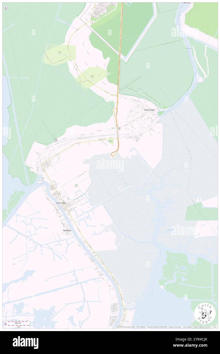 Map of lafitte Cut Out Stock Images & Pictures - Alamy