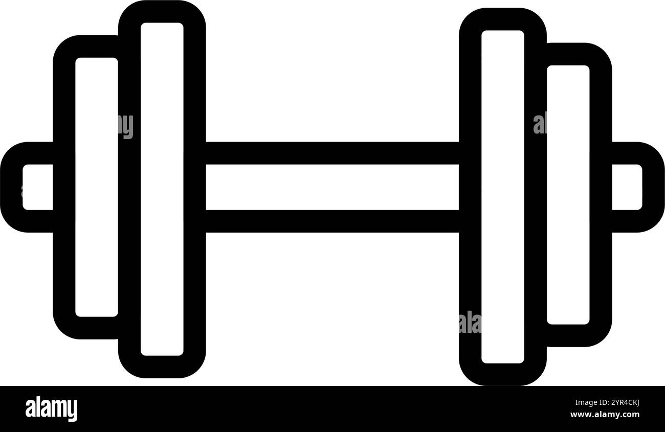 dumbbell - vector icon Stock Vector Image & Art - Alamy