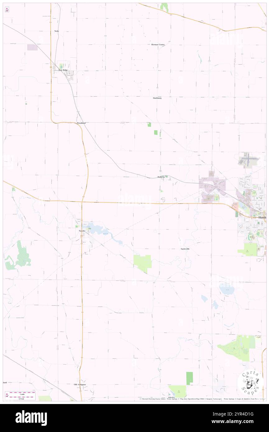 Town of Rubicon, Dodge County, US, United States, Wisconsin, N 43 19 ...