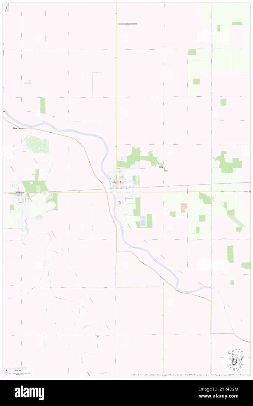 Oakwood ohio map Cut Out Stock Images & Pictures - Alamy