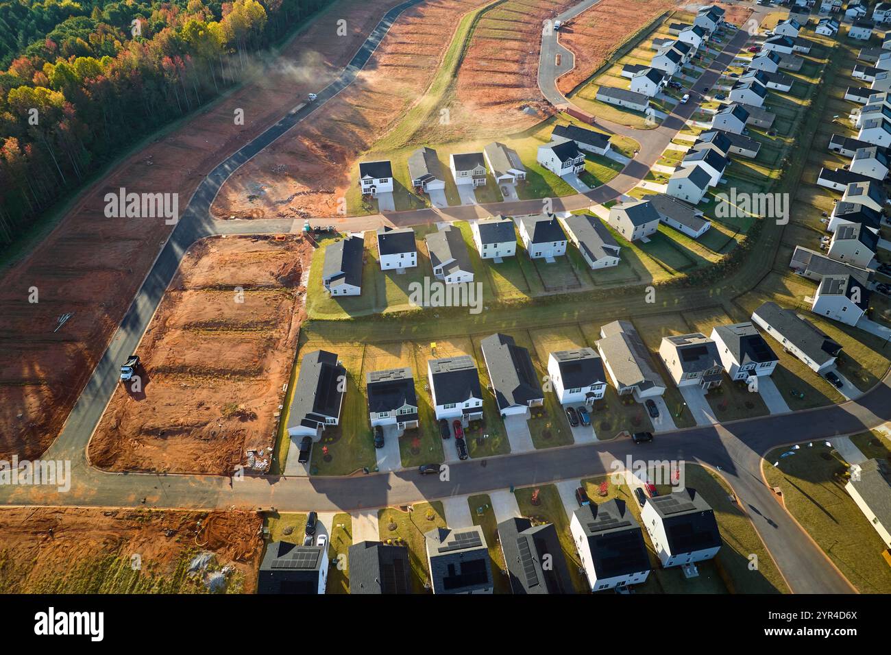 Real estate development with tightly located family houses under ...