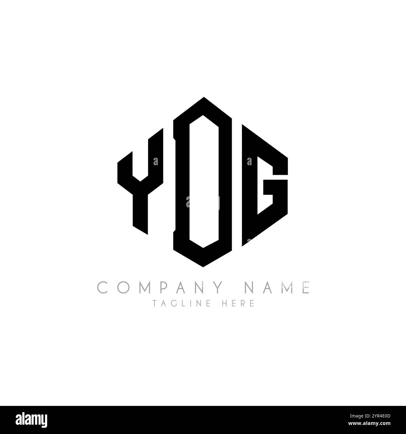 YDG letter logo design with polygon shape. YDG polygon and cube shape ...