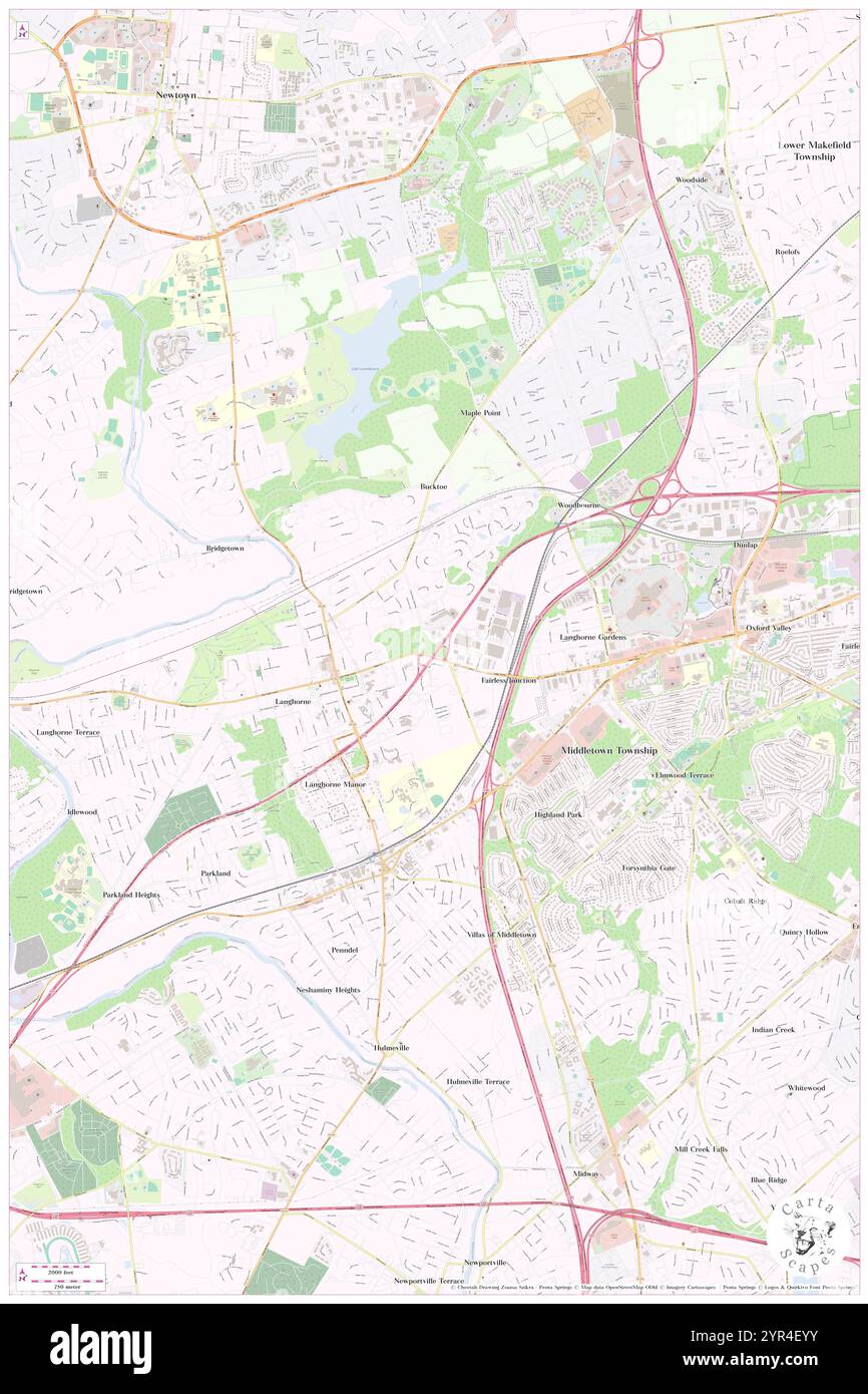 Middletown pennsylvania map Cut Out Stock Images & Pictures - Alamy
