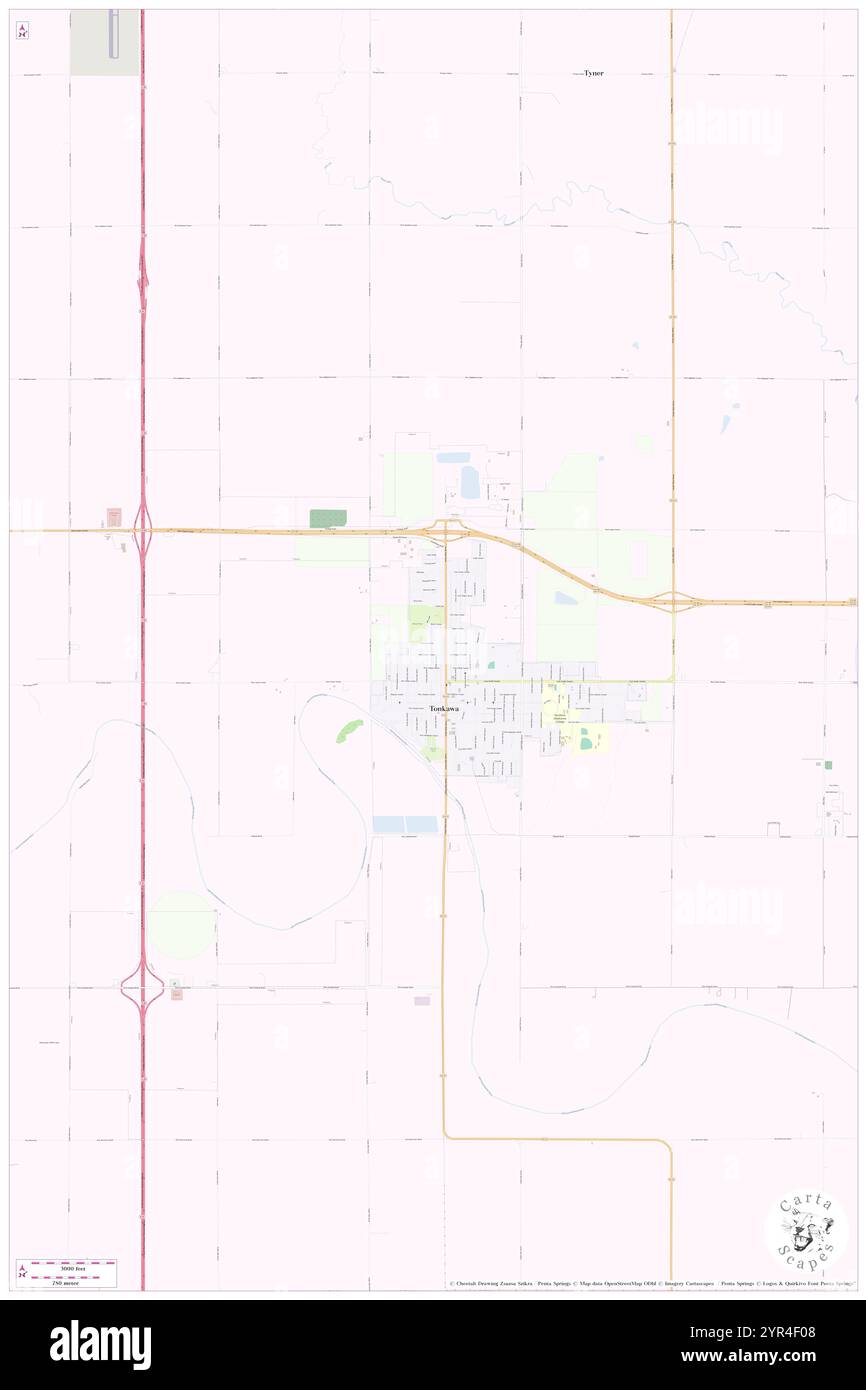 Map of tonkawa oklahoma Cut Out Stock Images & Pictures - Alamy