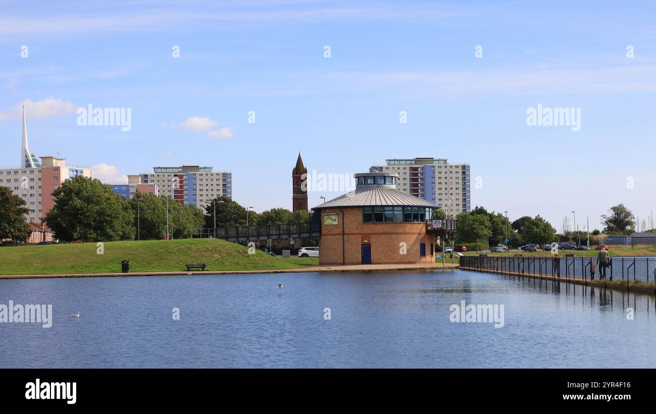 Gosport, Hampshire, England. 15 September 2024. Wide angle, colour ...