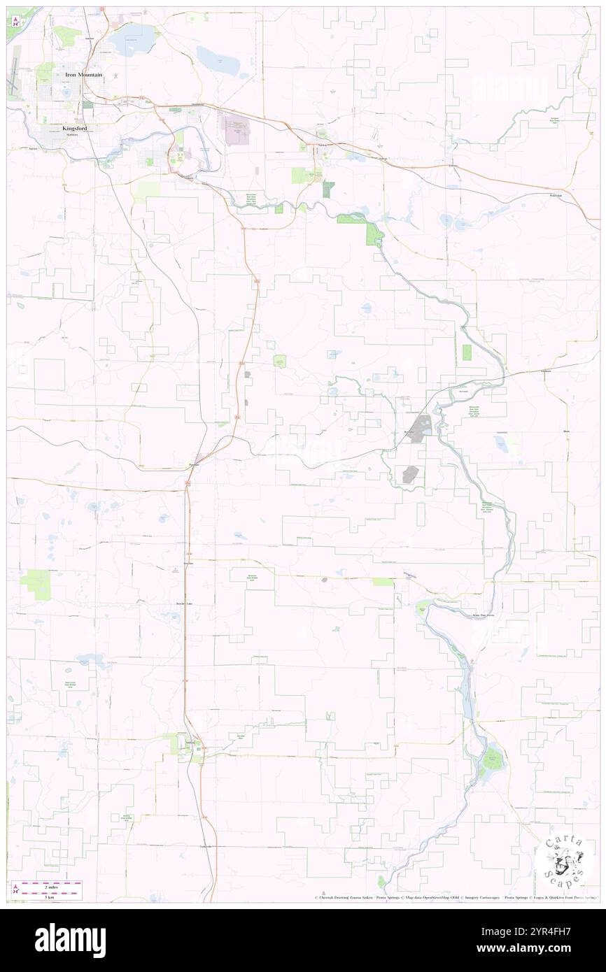 Map of pembine wisconsin hi-res stock photography and images - Alamy