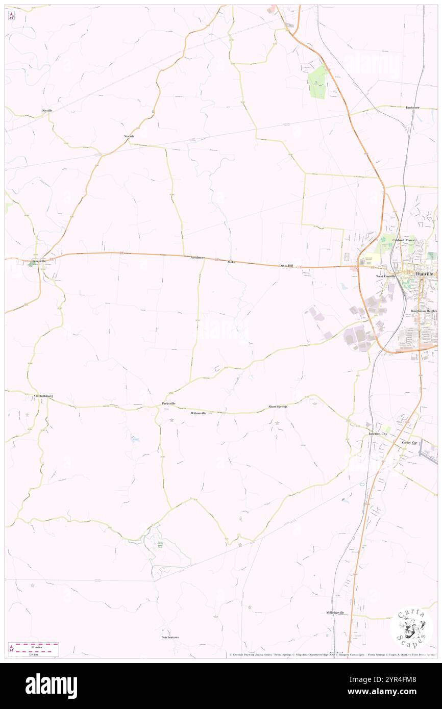 Boyle county map hi-res stock photography and images - Alamy