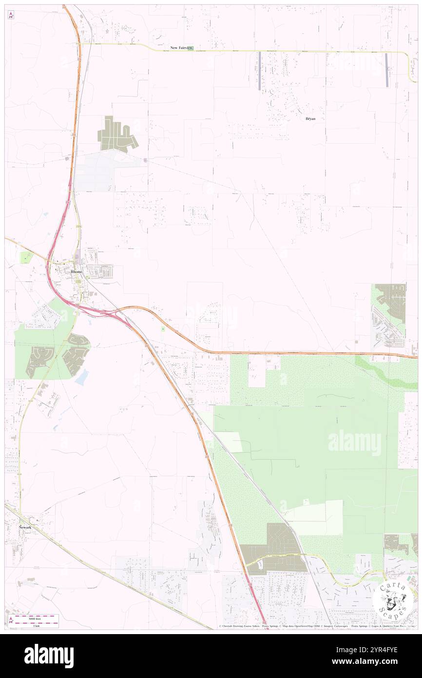 Map of rhome texas Cut Out Stock Images & Pictures - Alamy
