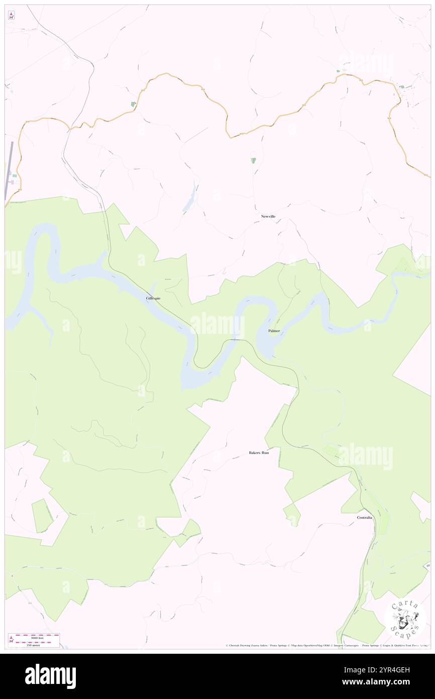 Braxton county map Cut Out Stock Images & Pictures - Alamy