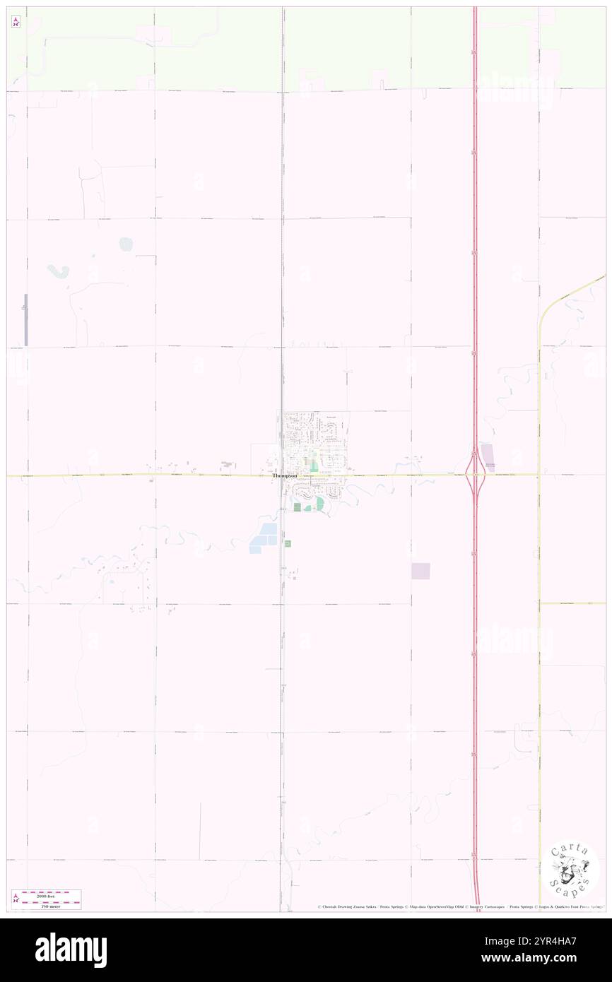 Thompson north dakota map Cut Out Stock Images & Pictures - Alamy